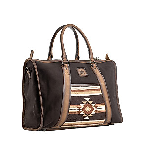 STS Ranchwear Multifunctional Large Capacity Travel Sioux Falls Collection Weekender Bag with Leather Shoulder Strap, Multi