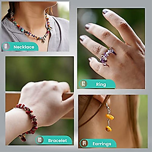 Tergwa Crystal Jewelry Making Kit 1600 pcs Crystal Beads Gemstones Ring Making Kit, Earrings, Necklace, Bracelet Making. Crafty Charms Complete Jewelry Making Supplies for Kids and Adults