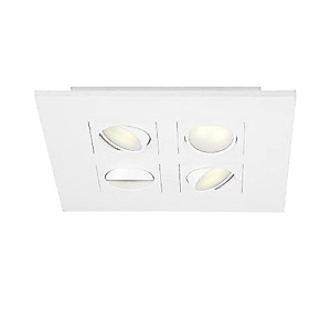 Hampton Bay 27992-HBU 9.2-Watt White Integrated LED Flushmount Light