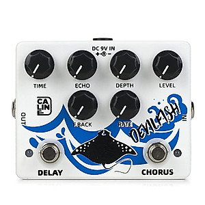 Caline DCP-03 DEVILFISH Chorus Delay Effect Pedal Dual Guitar Pedal