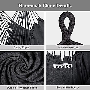 SUNCREAT 2-in-1 Convertible Hammock and Stand, Stand Alone Hammock for Backyard, Patio, Garden, Patent Pending, Navy Blue