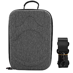 Hopcd Portable Carrying Case for Oculus Quest VR Headset Nylon Hard Shell Travel Case with Shoulder Strap for VR Gaming Accessories (Gray)