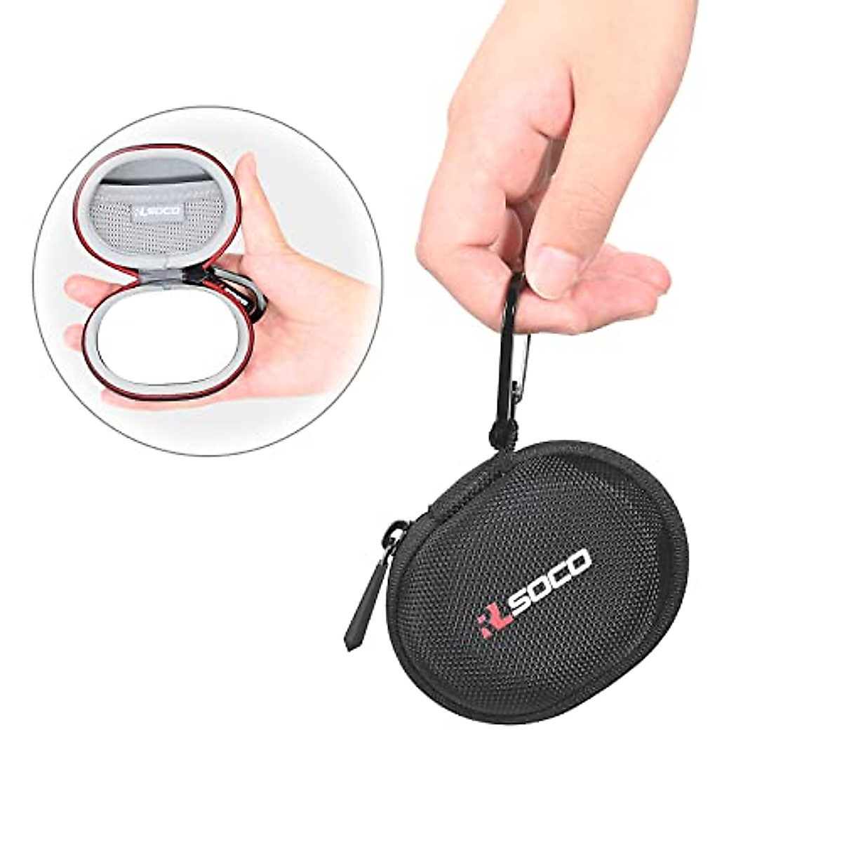 RLSOCO Hard Case for Huawei FreeBuds Pro 2 / FreeBuds Pro Wireless Active Noise Cancellation Earbuds Fits Accessories (Black)