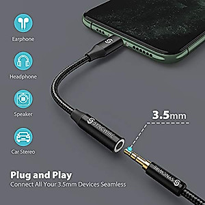 SYNCWIRE Headphone Splitter, iPhone Headphone Adapter, 3.5mm Audio Stereo Y Splitter for Phone & More