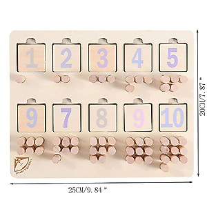 Kghios Peg Number Board for Toddlers,Montessori Math Materials Toys for Toddlers,Baby Counting Teaching Toy, Preschool Materials for 3 4 5 Year Old Boys & Girls Learning & Educational Toys