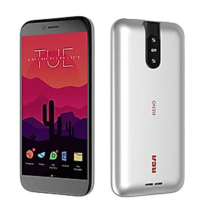 RCA Reno 16GB, Android 10, 4G LTE Unlocked Smartphone (Silver)