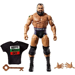 WWE MATTEL Rusev Elite Collection Deluxe Action Figure with Realistic Facial Detailing, Iconic Ring Gear & Accessories