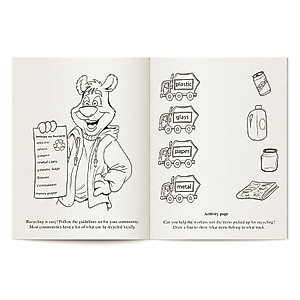 ZOCO - Learn to Recycle - Kids Educational Coloring Books (50 Bulk Pack, Without Crayons) - Earth Day, Environmental Program Handout - Recycling Activities for Kids