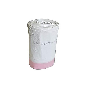 Small Trash Bags Fangkun 4 Gallon 42 Bags White Drawstring Bathroom Garbage Bags 15 Liter Wastebasket Trash Can Liners for Home Office Bins, 42 count