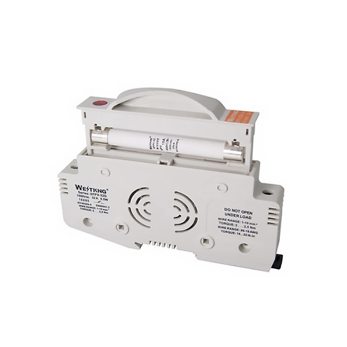 BASNI 5Pcs PV Solar Fuse Holder 1500VDC High Pressure Current Limit for Photovoltaic System Combiner Box Safety Protection