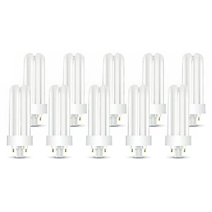 Circle (10 Pack) PLT-26W 841, 4 Pin GX24q-3, 26 Watt Triple Tube, Compact Fluorescent Light Bulb