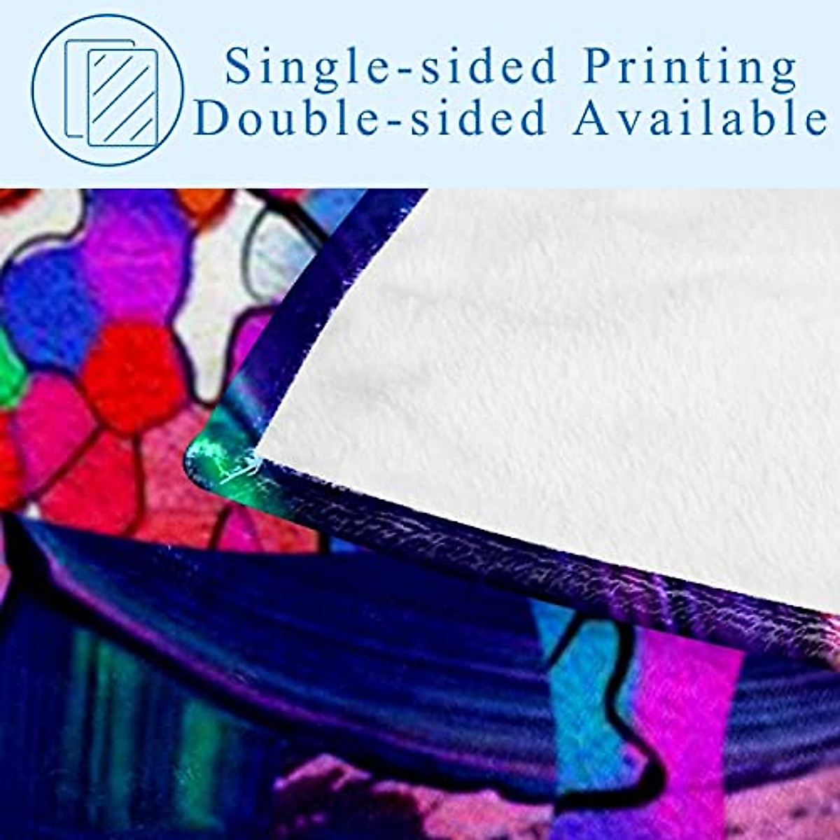 Colorful Elephant Prints Soft Warm Cozy Blanket Throw for Bed Couch Sofa Picnic Camping Beach, 150×100cm