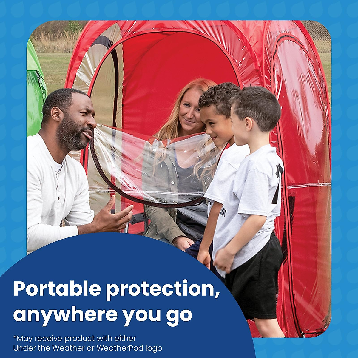 WeatherPod Large 1-Person Pod – Pop-Up Weather Pod, Protection from Cold, Wind and Rain - Black