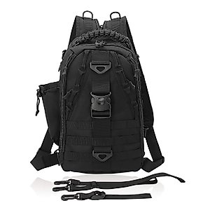 Amitfo Fishing Backpack Fishing Tackle Backpack with Rod Holder Tackle Box Bag Fishing Gear Shoulder Backpack