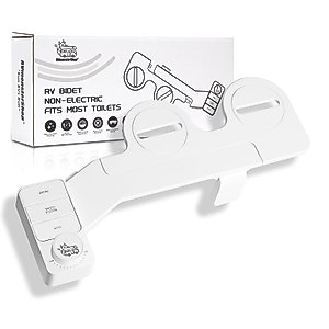 2024 New RV Bidet Self-Cleaning Bidet Adjustable Dual Nozzles Bidet for RV Toilet Clean Camper RV Bidet Easy Installation RV Bidet for Camper Toilet