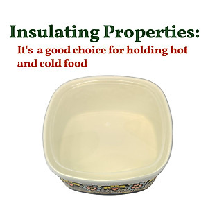 GODAGE 6-Piece Melamine Food Storage Containers with Airtight Lids, Nesting Bowl Set, Stackable & Unbreakable, BPA-Free, Dishwasher & Freezer Safe (Square)