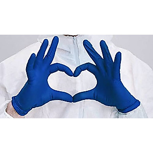 Inspire Cobalt Blue Exam Grade Nitrile Gloves Size XL, Box of 100