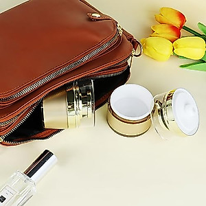 Airless Pump Makeup Jar Acrylic Cosmetic Jar 2pcs 1 oz Vacuum Travel Bottle Empty Containers with Pump for Skincare Cream Lotion or DIY Skin Care Products