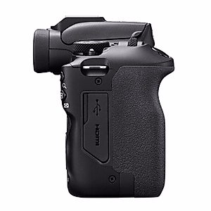 Canon EOS R100 Mirrorless Camera with 18-150mm Lens + 55-210mm Lens +64GB Memory Card, Case, Hood, Grip-Pod, Filter Professional Photo Bundle (Renewed)