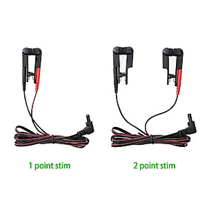 Ear Clips for Vagus Nerve Device, Black Soft Dual-Sided Earclip, Compatible with Tens 7000 etc