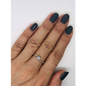 Koral Jewelry Cut Moonstone Square Delicate Ring 925 Sterling Silver Vintage Boho Chic (7)