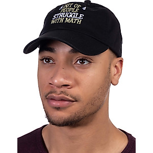 Ann Arbor T-shirt Co. 5 of 4 People Struggle with Math | Funny School Teacher Teaching Humor Baseball Dad Hat Black