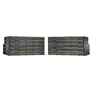 Cisco WS-C2960X-48FPS-L 48 Port PoE+ 2960X Gigabit Switch (Renewed)