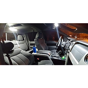 Fyre Flys White LED Interior Lights for 2009-2014 Ford F150 F-150 9 Piece 6000K Super Bright 3014 Series SMD Package Kit and Install Tool