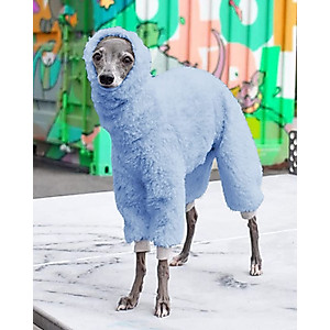 Esobo Dog Apparel Autumn Winter Soft Plush Cotton Dog Coats Pullover extra turtleneck Dog Pajamas Jumpsuit Outfit Clothes for Small Medium Large Dogs