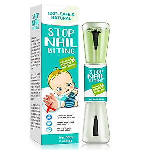 Nail Biting Treatment for Kids,100% Natural Kid Safe Bitter Taste Deterrent,No Bite Nail Polish for Stop Thumb Sucking
