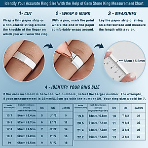 Gem Stone King 925 Sterling Silver Peach Nano Morganite and White Created Sapphire Ring For Women (6.38 Cttw, Emerald Cut 14x10MM, Gemstone October Birthstone, Available In Size 5, 6, 7, 8, 9)