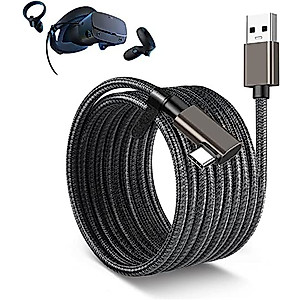 16FT Link Cable VR Quest 2, High-Speed PC Data Transfer, USB C to USB C Cable for VR Headset and Gaming PC Compatible for Oculus/Meta Quest 2 VR Headset, Gaming PC, Steam VR.(A-C)