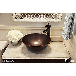 Pfister LFM40YP0Y LF-M40-YP0Y Ashfield Single Control Vessel Bathroom Faucet in Tuscan Bronze, 1.2gpm