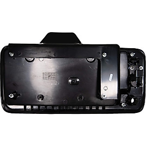 APDTY 112812 Exterior Rear Right Cargo Door Handle License Plate Bracket Holder Black Plastic Replaces 25989400, 15167638, 15269298