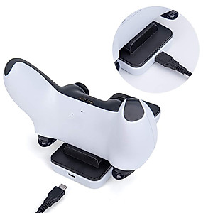 PS5 Controller Charger Charging Station for DualSense Controller PS5 Remote Charger PS5 Dualsense Charging Station 600mA Fast Charge Dock