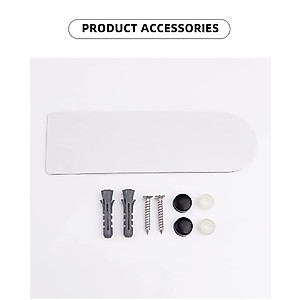 Dmjxi Paper Towel Holder, Single Hand Operable Paper Towel Holder Under Cabinet with Damping for Kitchen Bathroom, Adhesive Paper Towel Holder Countertop Paper Roll Holder Wall Mount (Black)