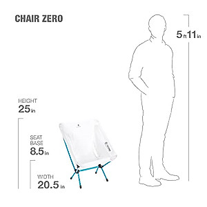 Helinox Chair Zero Ultralight Compact Camping Chair, White