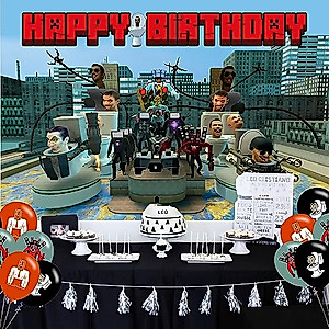 𝓢𝓴𝓲𝓫𝓲𝓭𝓲 𝓣𝓸𝓲𝓵𝓮𝓽 Birthday Party Backdrop,𝓢𝓴𝓲𝓫𝓲𝓭𝓲 𝓣𝓸𝓲𝓵𝓮𝓽 Birthday Party Decoration, 𝓢𝓴𝓲𝓫𝓲𝓭𝓲 Theme Birthday Banner Shoot