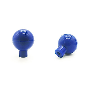 OESS Glass Graduated Dropper Pipettes 5ml with Blue Silicone Caps Pk/3