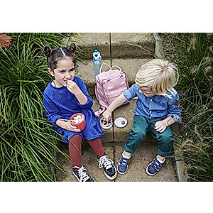 Mepal, Lunchpot Mini with 2 Interchangeable Lids, a Detachable Small Storage Container for Nuts or Fruit, Portable, BPA Free, Nordic Denim, 3.6 inch Diameter, 1 Count