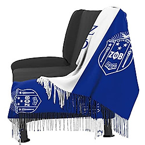 Ze-ta P-hi Be-ta Scarf Sorority Gifts Super Soft Long Large Warm With Tassel Spring Season Sorority Paraphernalia Gifts