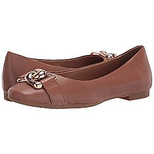 Aerosoles Women's Candice Ballet Flat, TAN Leather, 6