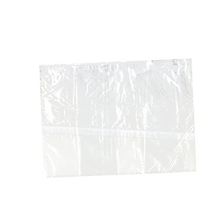 Clear Vinyl Plastic Zippered Blanket Storage Pouch Bags for Throws, Blankets, Quilts - 15 x 6 x 18 Inches 4-Pack Set of Clear Organizer Bags