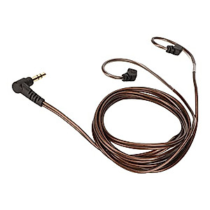 Jopwkuin Headphone Cable, Replacement Noise Reduction Flexible Headphone Sound Cable OFC Core Stylish with Mic for CCA for QDC for KZ