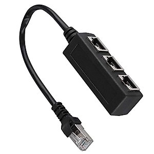 Network Splitter Adapter Network Adapter Ethernet Splitter, thernet Cable Adapter, for Router TV Box