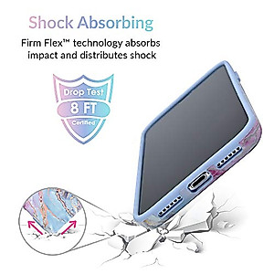 Velvet Caviar Compatible with iPhone XR Cases Marble for Girls & Women - Cute Protective Phone Case (Pink Iridescent Holographic Blue)