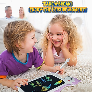 CHEERFUN LCD Writing Tablet for Kids Toys 10'' Toddler Unicorns Toys Gifts for Girls Age 3-8 Erasable Doodle Board Mess Free Drawing Pad Birthday Gift Ideas Christmas Stockings Easter Basket Stuffers