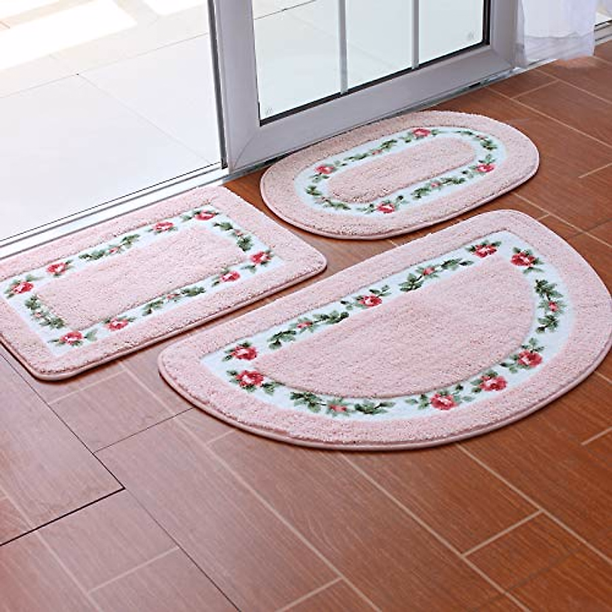 Cute Bathroom Rug Mat (20" x 32"), Extra Soft Non-Slip Kawaii Cartoon Dog Anime Rug, Plush Comfortable Absorbent Bath Mat, Carpet for Tub, Shower, Toilet Bath Room Decor, Bedroom Aesthetic Pink