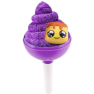 Oosh Slime Cotton Candy Cuties Series 2 by ZURU (Purple) Scented, Squishy, Fluffy, Soft, Stretchy, Stress Relief, Party Favors, Non-Stick with Collectible Cutie Slow Rise Toy