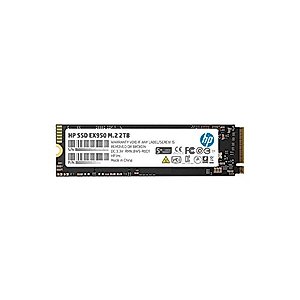 HP EX950 M.2 2TB PCIe 3.1 x4 NVMe 3D TLC NAND Internal Solid State Drive (SSD) 5MS24AA#ABC